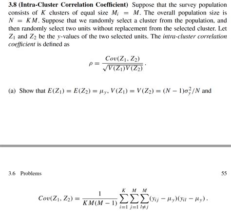 Solved 38 Intra Cluster Correlation Coefficient Suppose