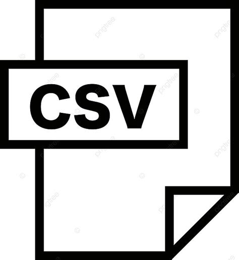Csv File Format Data Comma Separated Variables Vector Spreadsheet