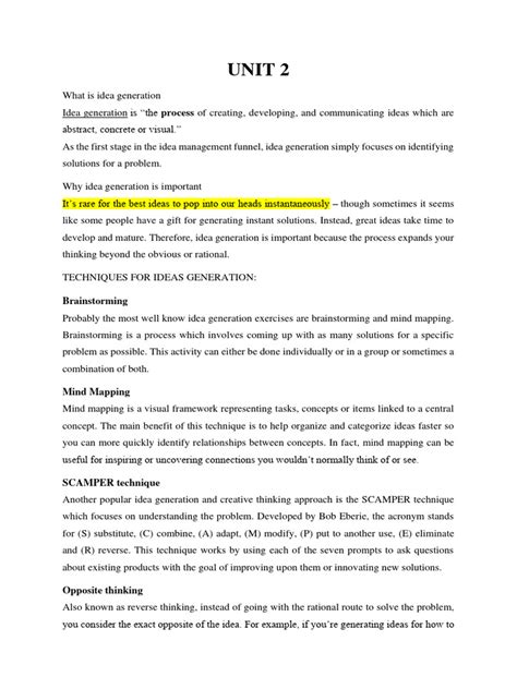 Project Management Unit 2 Pdf Strategic Management Product Business