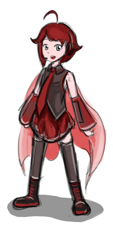 Ruby Rose X Vocaloid By Geek96boolean10 On Deviantart