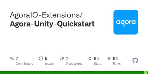 Github Agoraio Extensionsagora Unity Quickstart