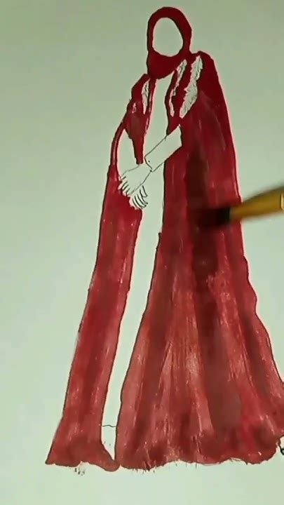 رسم ازياء طريقة تلوين لباس محجبات تصميم رايكم 🧕🏻🎨 Youtube