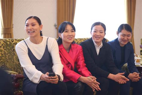 Монгол Улсын Ерөнхийлөгч У Хүрэлсүх 3х3 сагсан бөмбөгийн үндэсний шигшээ багийнхныг хүлээн авч