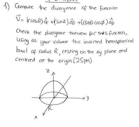 Solved Compute The Divergence Of The Function V Col Chegg