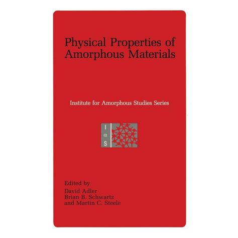 Physical Properties Of Amorphous Materials Submarino