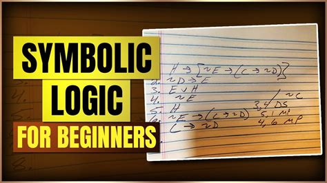 Symbolic Notation Logic Symbolic Notation Logic