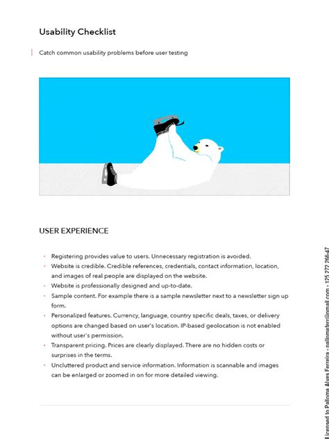 Usability Checklist Pdf Usability Computer Keyboard