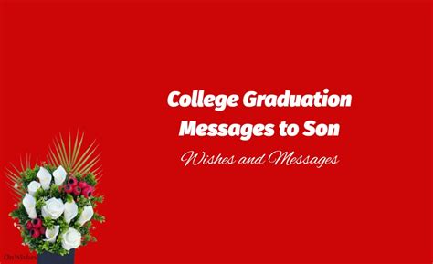 College Graduation Messages To Son