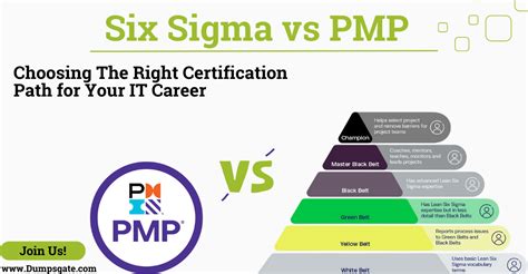 Six Sigma Vs Pmp Choosing The Right Certification Path For Your It Career