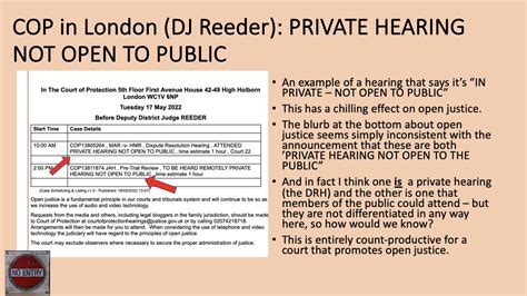 Celia Kitzinger On Twitter Hmctsgovuk 9 These Two Private Hearings Look Identically