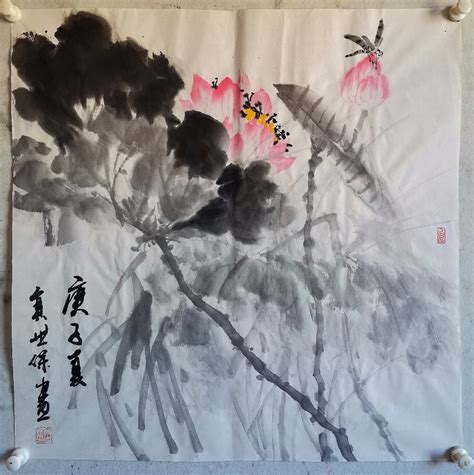 天津市美术家协会会员 贠世保花鸟画作品《一团和气》 真迹商城