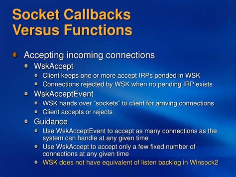 Ppt Winsock Kernel Best Practices Powerpoint Presentation Free Download Id 854104