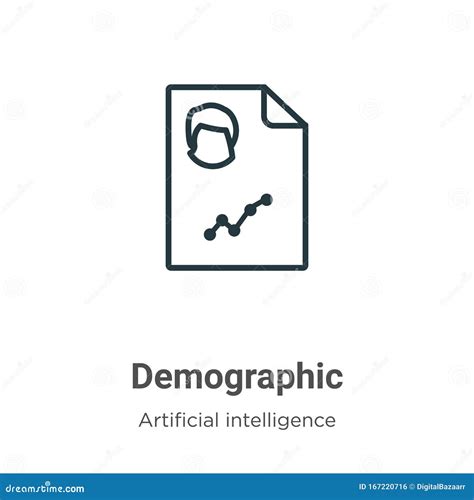 Demographic Outline Vector Icon Thin Line Black Demographic Icon Flat Vector Simple Element