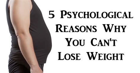5 Psychological Reasons Why You Cant Lose Weight David Avocado Wolfe