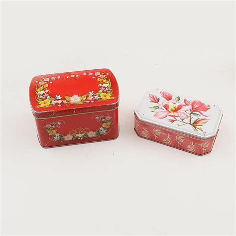 Tin Cans Packaging 4 Parts 1900s Miscellaneous Miscellaneous Auctionet