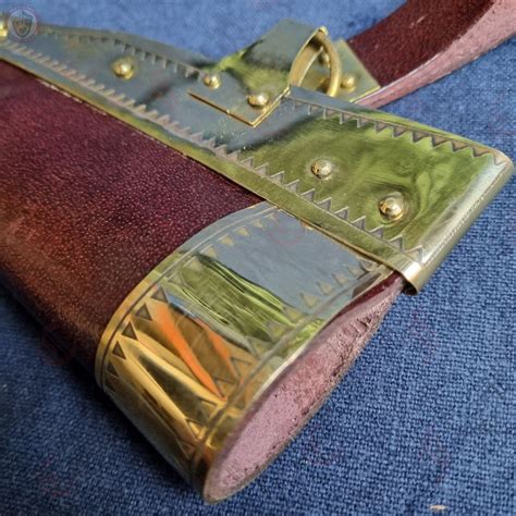 Long Seax With Brass Scabbard