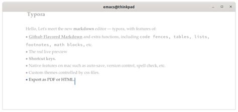 Spacemacs Package For Live Inline Rendering For Markdownorg Mode Text With Css Styling