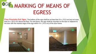 Marking Of Means Of Egress PPTX Travel Preparation And Advice Travel