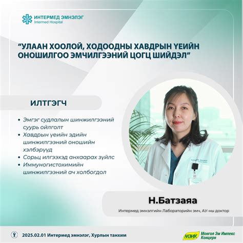 Intermed Hospital Mongolia Эмнэлзүйн тохиолдолд суурилсан “Улаан хоолой ходоодны хавдрын үеийн