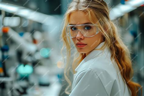 Young Female Uses Artificial Intelligence In System Control Monitoring