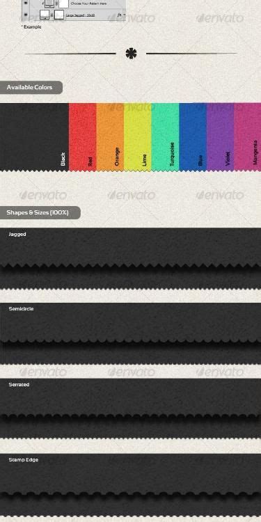 Paper Trims Tileable Headers For Web Paper Graphic Art Banner