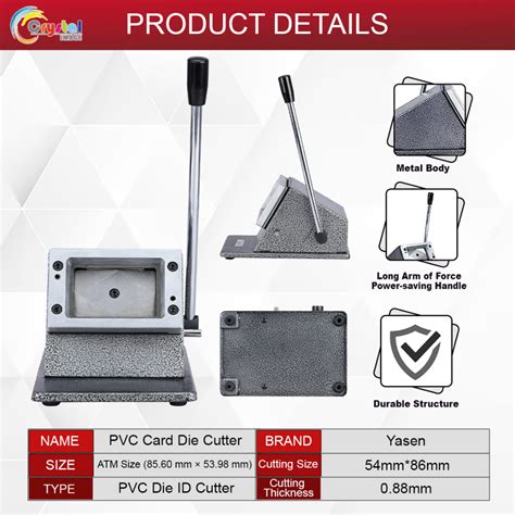 Yasen Pvc Card Die Cutter Heavy Duty Id Cutter For T Card Atm
