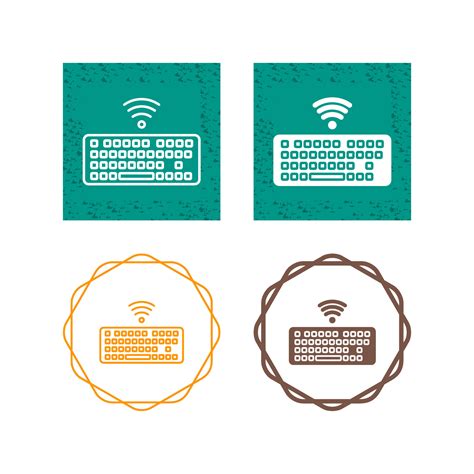 Wireless Keyboard Vector Icon 27350497 Vector Art At Vecteezy