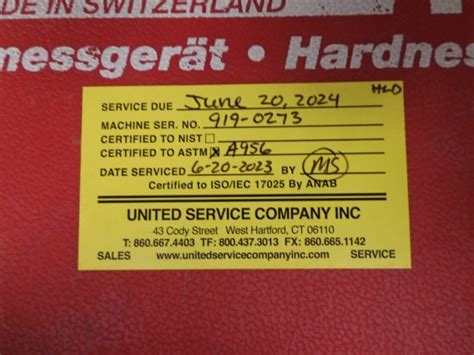 Proceq Equotip Hardness Tester Kit D Probes Calibrated Cert PJ Bullseye Calibration