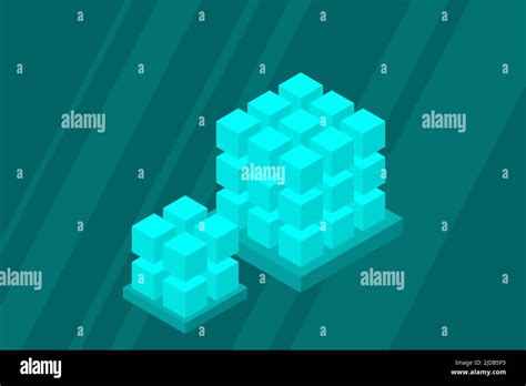 Isometric Digital Technology Web Banner Big Data Machine Learning