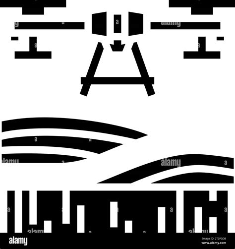 Agricultural Drone Glyph Icon Vector Illustration Stock Vector Image And Art Alamy