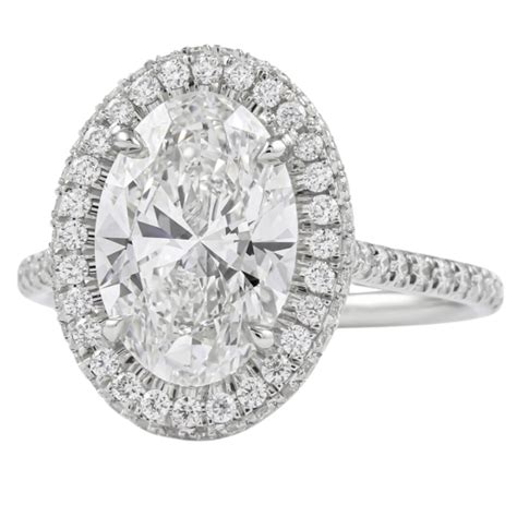 Oval Halo Engagement Rings Lauren B