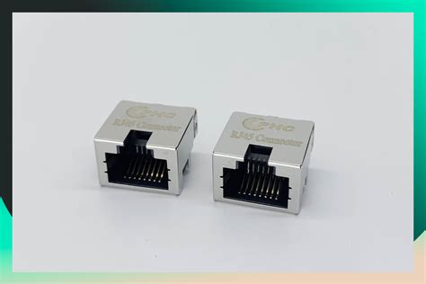Low Profile 90 Degree Rj45 Connector Rj45 Modular Jack Shielded
