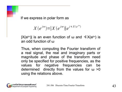 Chapter5 The Discrete Time Fourier Transform Pdf Web Development