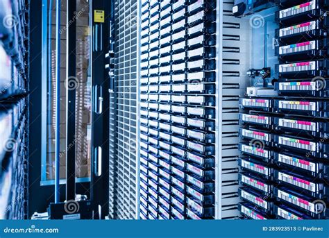 Data Backup Hardware In Data Center Stock Image Image Of Hardware Network 283923513
