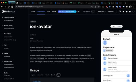 Samples Not Visible On Some Screens · Issue 2180 · Ionic Teamionic Docs · Github