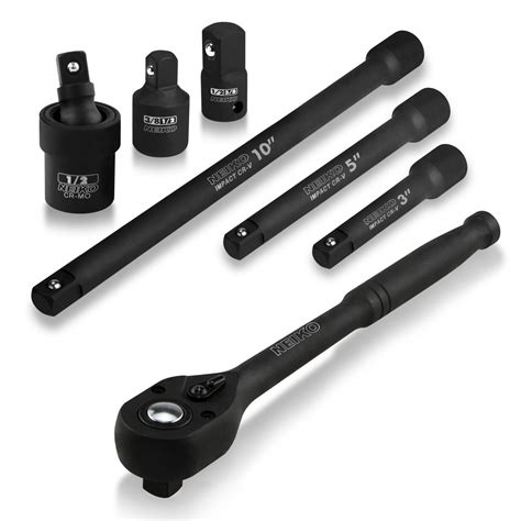 12 In Drive Sae And Metric Impact Socket Set