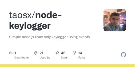 Github Taosxnode Keylogger Simple Nodejs Linux Only Keylogger Using Events