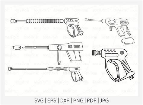 Pressure Washer Gun Svg Pressure Washing Vector Pressure Washer Gun