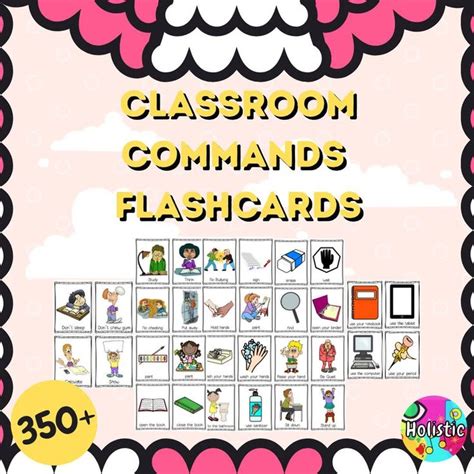 Classroom Commands Flashcards Bilingual Marketplace Classroom