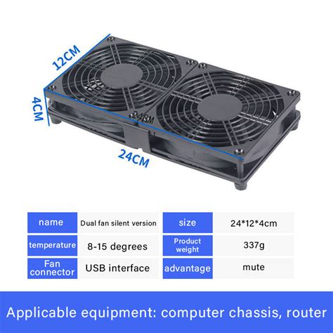 🔥1800rpm Usb Router Cooling Fan Powerful Wifi Modem Cooling Rack For Tv Box Cooler Fan Usb Kipas