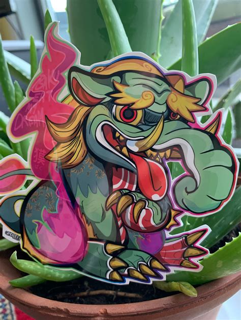 Baku Eater Of Dreams Yokai Sticker Etsy Canada