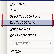 Sql Server SSMS Object Explorer Select Top N Rows Missing When Connected To Azure DB Stack