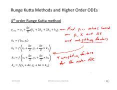 Annotated Lecture 19 Runge Kutta Method Higher Order ODEs Pdf Runge Kutta Methods And Higher