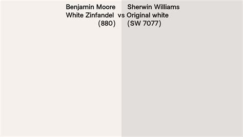 Benjamin Moore White Zinfandel 880 Vs Sherwin Williams Original White