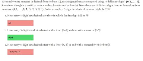 Solved We Usually Write Numbers In Decimal Form Or Base Chegg