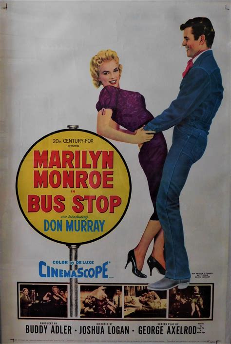Marilyn Monroe Bus Stop 1956 Original Linen Backed Theatrical Poster