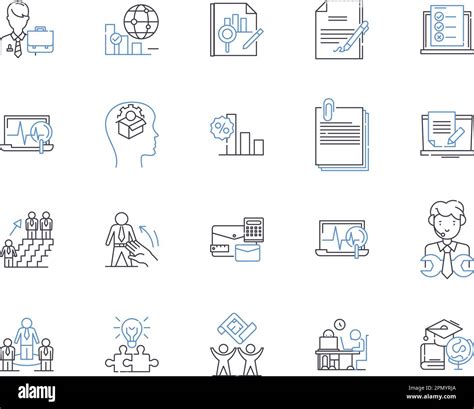 Corporation Outline Icons Collection Company Entity Business Conglomerate Organization