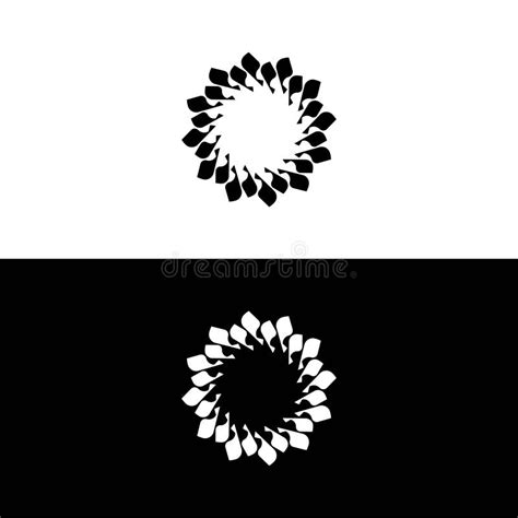 Simple Circle Vector Logo Icon Circle Illustration Stock Vector Illustration Of Rectangle