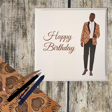 Happy Birthday Black Man With Ankara Blazer African Man African Inspired African American