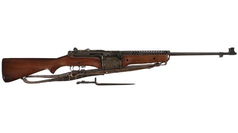 Us Johnson Model 1941 Rifle With Bayonet Rock Island Auction
